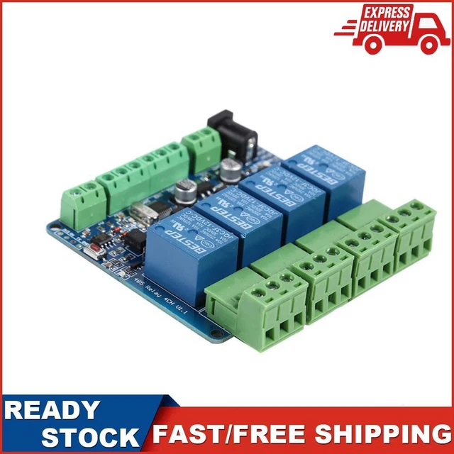MODBUS RTU 4 Way Relay Module TTL/RS485 Interface Communication with Indicator £8.51 - PicClick UK