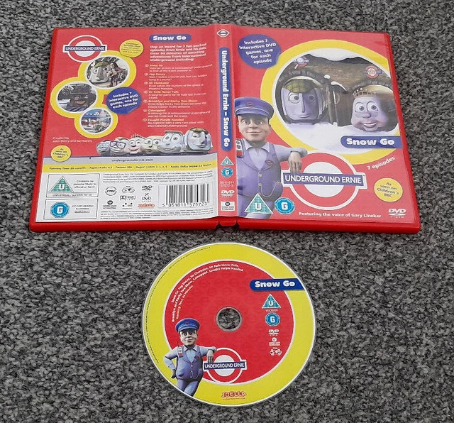 UNDERGROUND ERNIE SNOW Go 7 Episodes Pop Decoy Kids Children Pal Dvd £2 ...