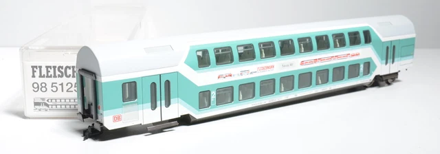 FLEISCHMANN 98 5125 K Doppelstockwagen der DB / 2. Klasse / OVP EUR 31 ...