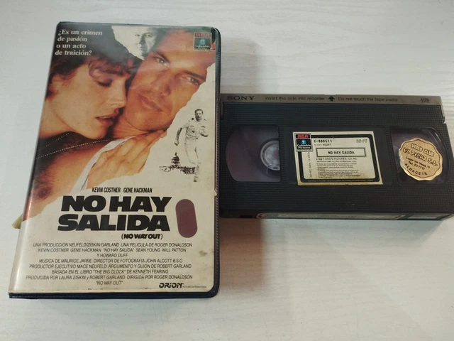 NO WAY OUT Kevin Costner Gene Hackman 1988 - VHS Original Spanish Tape ...
