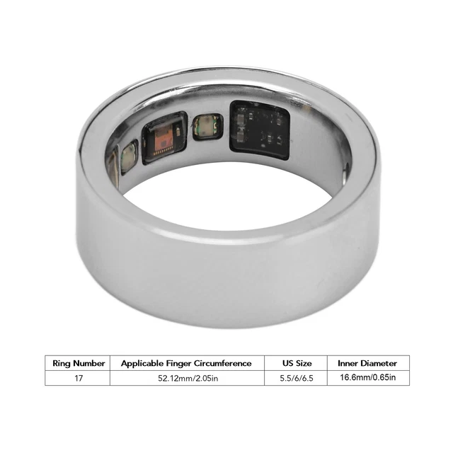 SMART RING FREQUENZA cardiaca temperatura corporea monitoraggio passo ...