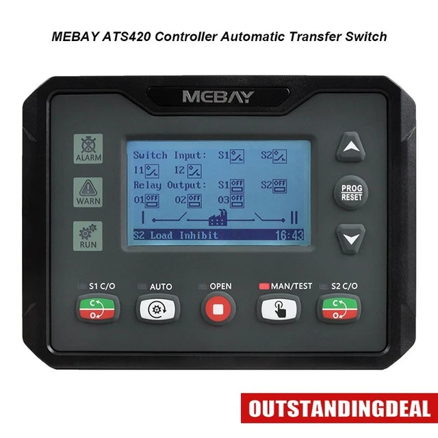 MEBAY ATS420 ATS Controller Automatic Transfer Switch Controller Module ...