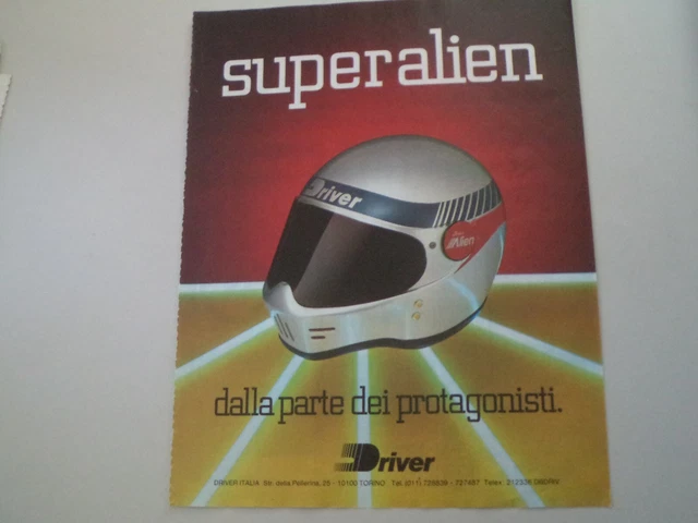 ADVERTISING PUBBLICITÀ 1984 CASCO HELMET DRIVER SUPER ALIEN EUR 3,00 ...