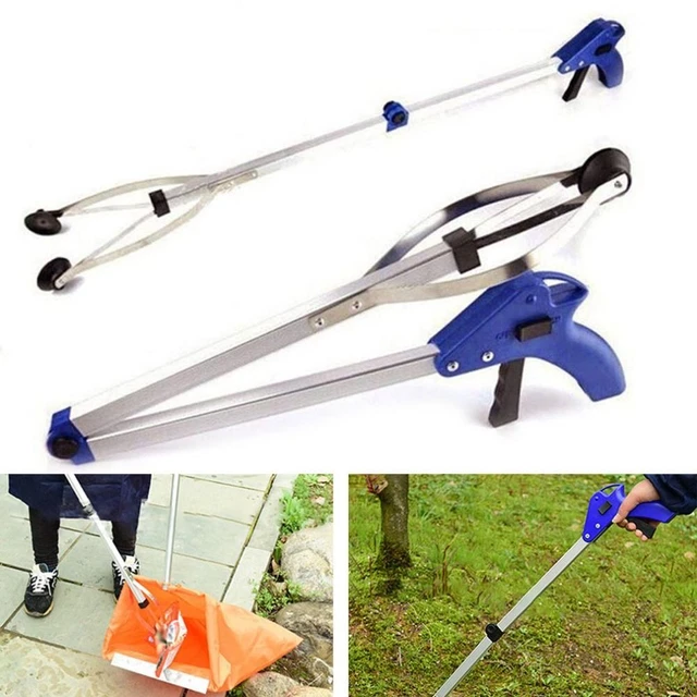 TELESCOPIC CLAW TRASH Garbage Picker Long Arm Extender Gripper Tool ...