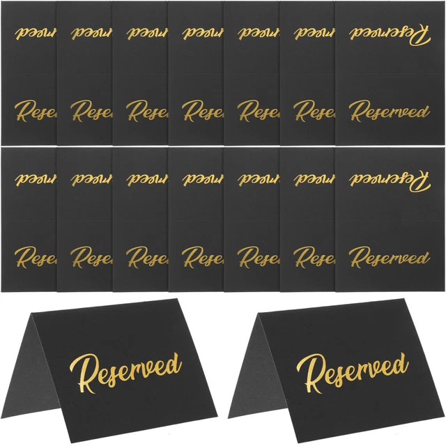 50 PZ CARTELLO carta riservato festa cartello tavolo riservato insegna ...
