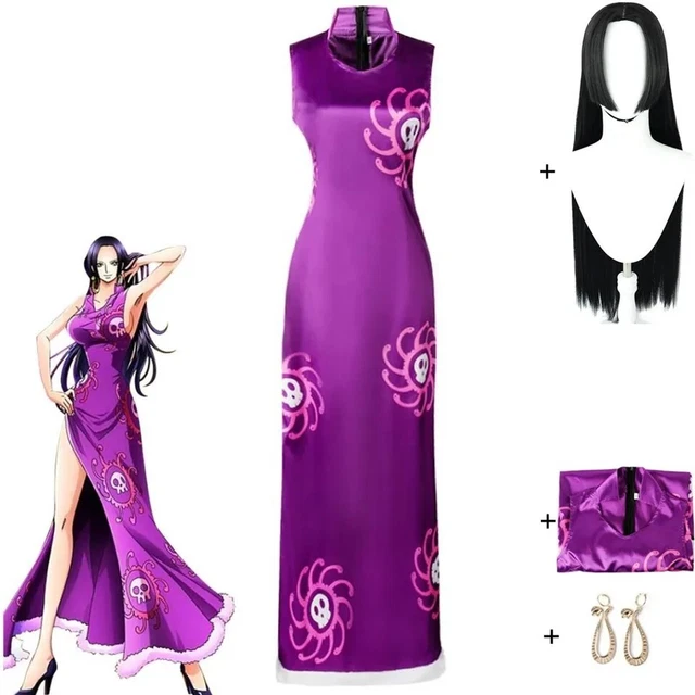 ONE PIECE COSPLAY Boa Hanckok Robe Wig déguisement jeux de role Taille ...