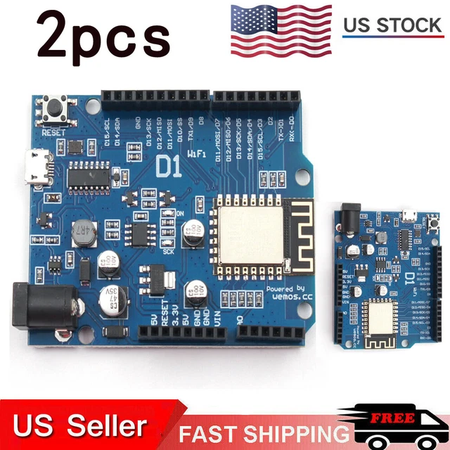 WEMOS D1 CH340 WiFi Full Development Board ESP8266 ESP-12F For Arduino ...