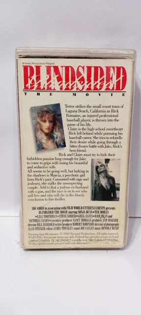 BLINDSIDED THE MOVIE VHS Best Stalking Horror Film Of 1994 Sqeeze ...