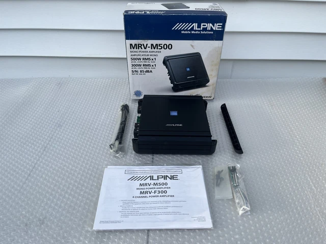 ALPINE MRV-M500 500W Mono Channel V-Power Digital Amplifier $104.60 ...