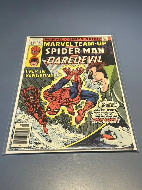 MARVEL TEAM-UP #73 Comic Book 1978 w/ Spider-Man & Daredevil vs. The ...