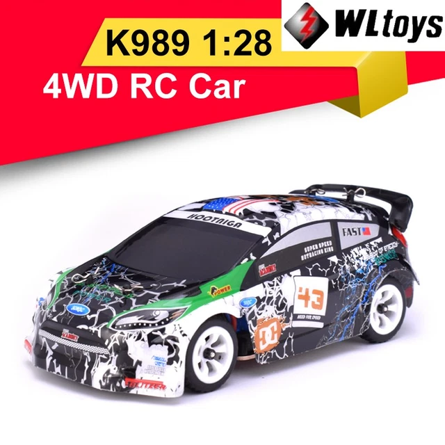 WLTOYS K989 RC Rally Car 1:28 Drift Car 4WD Off-road 2.4G Alloy chassis ...