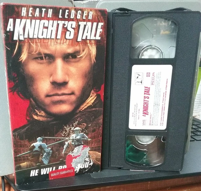 A KNIGHTS TALE (VHS, 2001) HEATH LEDGER MARK ADDY WILLIAM THATCHER £1. ...