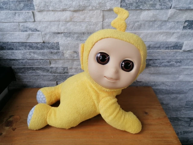 TELETUBBIES TIDDLYTUBBIES Laa- Laa Crawling Soft Toy Plush Yellow La La ...
