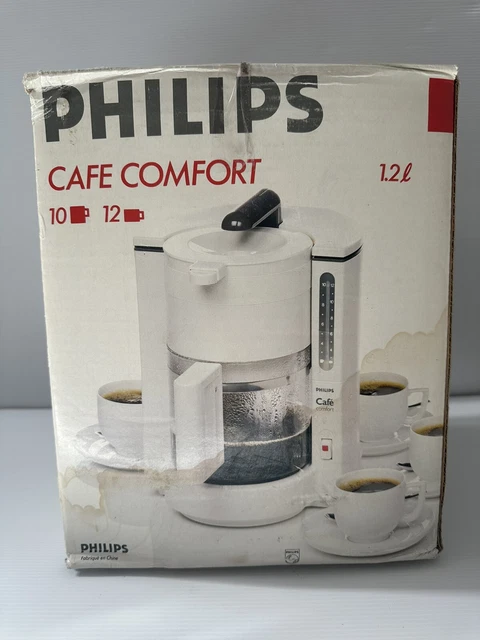 PHILIPS CAFE COMFORT Vintage Coffee Machine 1.2L - Opened Box Machine ...