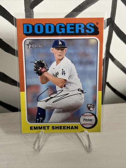 2024 TOPPS HERITAGE Emmet Sheehan 187 Rookie Card Dodgers EUR 0,91 ...