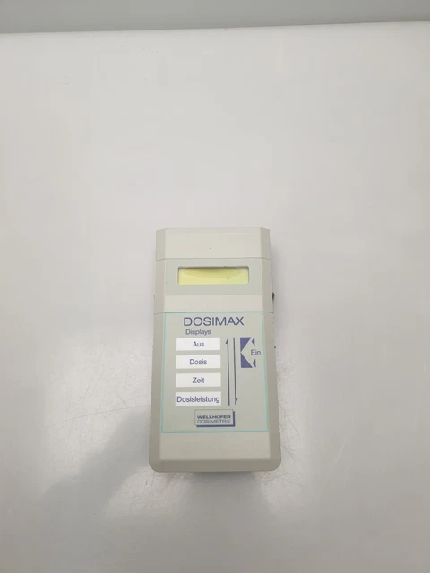 WELLHÖFER DOSIMAX DOSIMETER Konstanzprüfung - Patientenäquivalentfilter ...