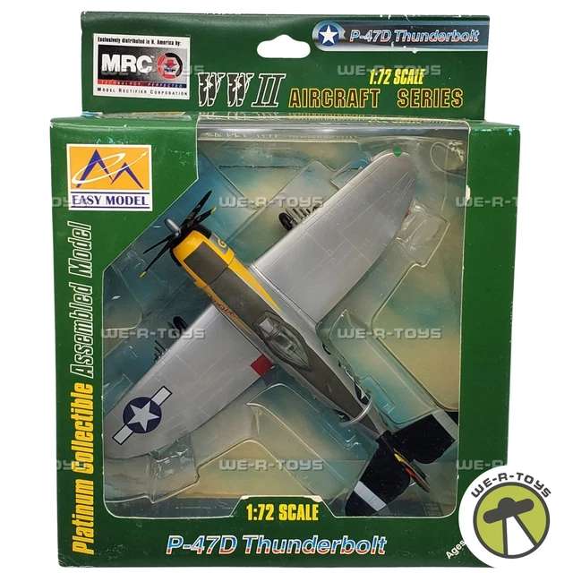 EASY MODEL P-47D Thunderbolt WWII Aircraft Series Vehicle No. 37287 ...