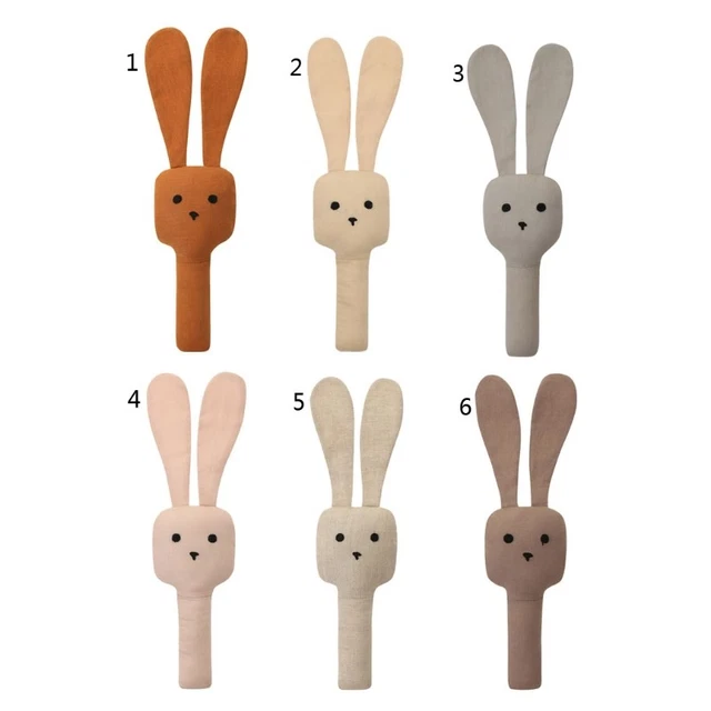 16CM SOFT PLUSH Rabbit Bell Interactive Sounding Toy for Baby Sensory ...