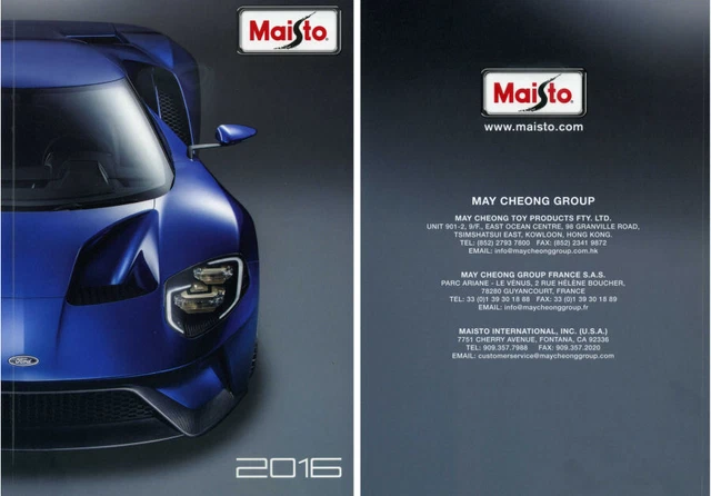 MODELLINO AUTO RIVISTA book booklet Maisto CATALOGO MAISTO PAG.112 ...