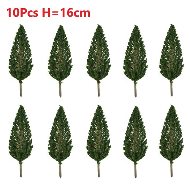 MODELLINO ALBERO PINI plastica modello modellino ferrovia tavolo sabbia ...