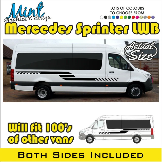 LWB MERCEDES SPRINTER L3 Camper MOTORHOME MX Decals Stickers Van ...