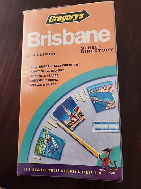 GREGORY'S STREET DIRECTORY Refidex Brisbane 1997 31st Edition $19.80 ...
