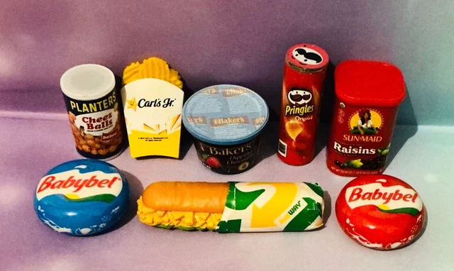 ZURU MINI BRANDS SNACK Food Bundle Babybel Cheese Pringles Crisps Retro ...