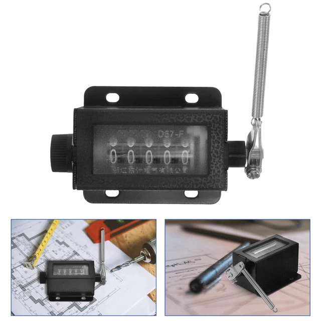 MANUAL COUNTER HANDHELD Mechanical Number Click Counters Counting Tool ...
