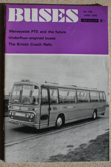 BUSES ILLUSTRATED MAGAZINE June 1970 Merseyside Pte Coach Rally Mint ...