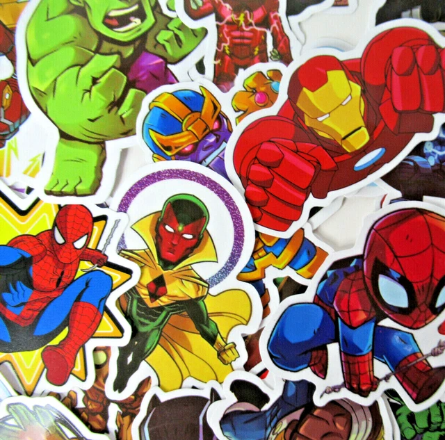 100PC RANDOM DC Marvel Comic Book Superhero Laptop/PC Skateboard ...