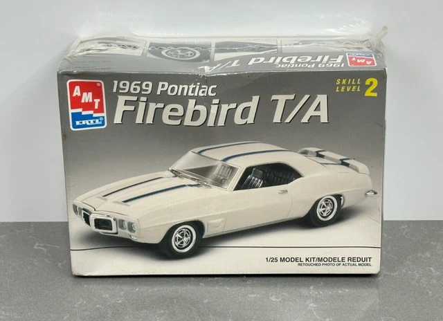 NOS VINTAGE AMT 1969 PONTIAC FIREBIRD T/A Muscle Car Model Kit #8583 ...