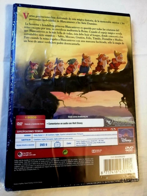 SNOW WHITE AND The Seven Dwarfs DVD Disney 2014 £38.33 - PicClick UK