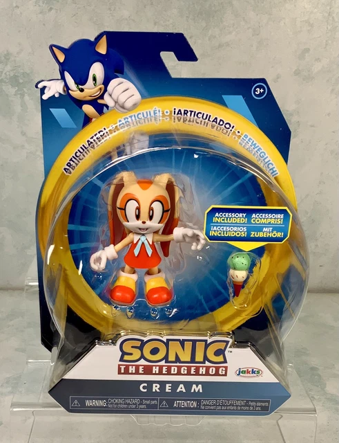 SONIC THE HEDGEHOG Cream The Rabbit Figure with Ice Cream Accessory ...