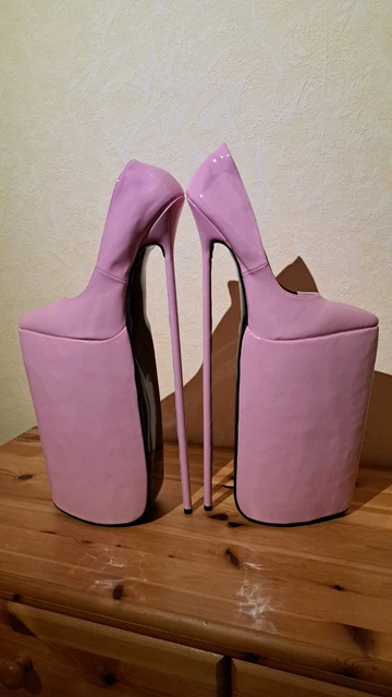 EXTREME MEGA PLATFORM Plateau High Heels, Pink, 40 cm, Größe 46 (44 ...