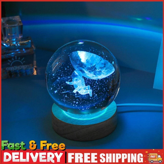 4 INCH ILLUMINATED Display Base Wooden Light Up Base Round for Home ...