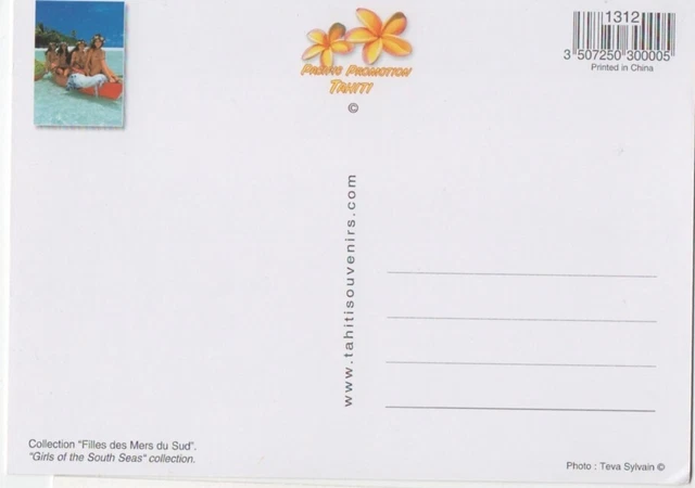 JEUNES VAHINÉS SEINS nus sur une pirogue à Tahiti _!3_ érotique _ tiare ...