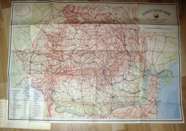 TOURISM CARPATI TOURIST Driver Map of the People's Republic of Romania ...