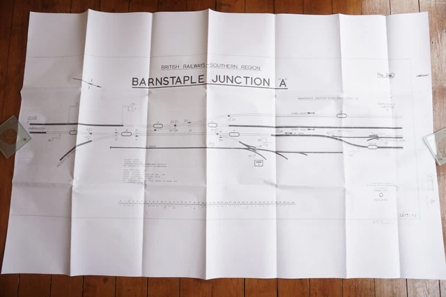 BARNSTAPLE JUNC A Signalling Signal Box Sidings Railway Plan Diagram ...
