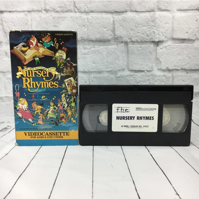 NURSERY RHYMES VHS Family Home Entertainment f.h.e. RARE Big Box 1986 £ ...