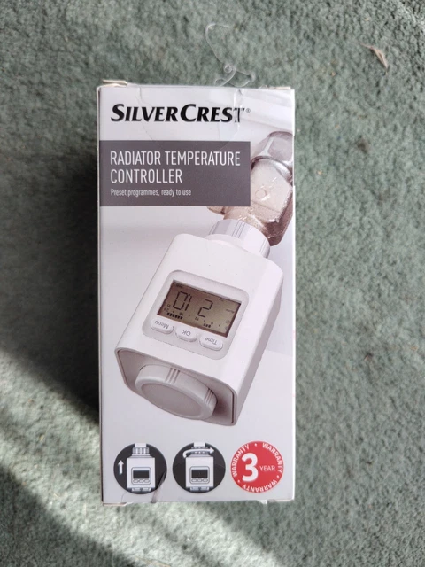 NEW BNIB SILVERCREST Radiator temperature controller Digital TRV £16.14 ...