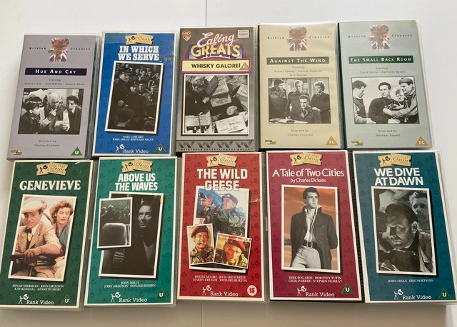BRITISH CLASSICS VHS Tape Bundle X10 - The Rank Classic Collection £11. ...