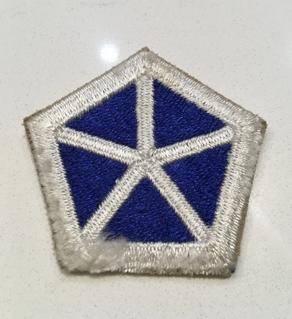 ORIGINAL WWII U.S. Army Xiii Corps Cut Edge Full Color White Back Patch ...