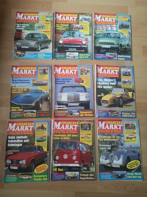 OLDTIMER MARKT ZEITSCHRIFT JAHRGANG 1993 - Sammlung - 9 Hefte EUR 5,00 ...