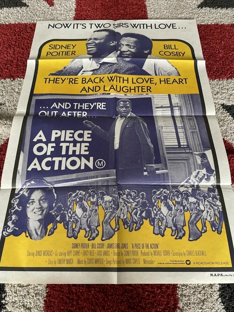 VINTAGE ORIGINAL MOVIE Cinema Poster One Sheet Piece Of The Action ...