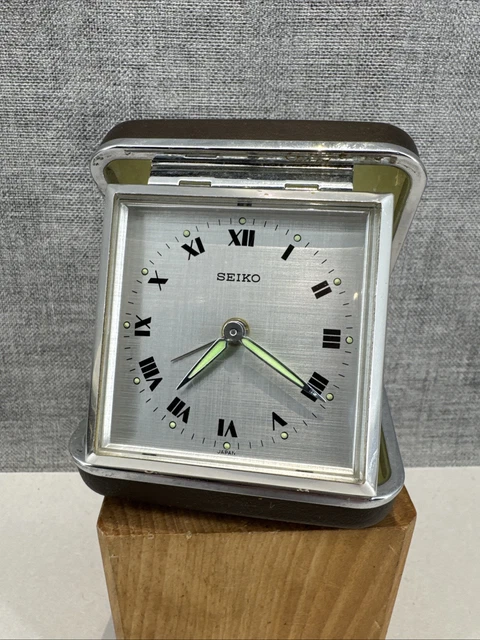 VINTAGE SEIKO JAPAN mechanical Alarm Travel Clock - working £21.00 ...
