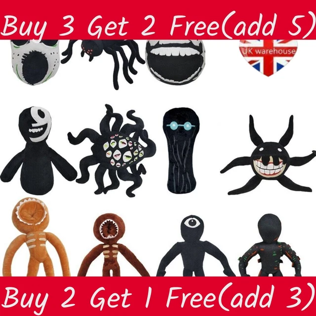 UK GAME ROBLOX Doors Plush Doll Stuffed Figure Screech Glitch Monster ...