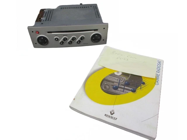 RADIO-CD AUTORADIO CD Avec Code pour Renault Modus (F/JP0) 1.2 ...