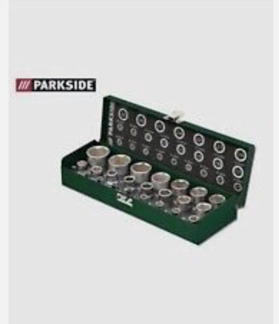PARKSIDE SOCKET SET Made from chrome vanadium steel 24 piece set - FREE ...