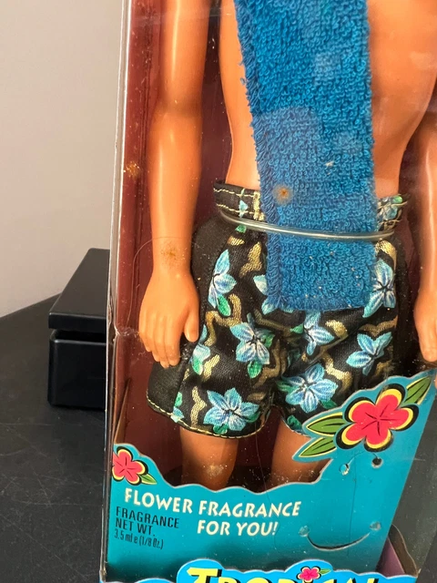 BARBIE TROPICAL SPLASH Ken Doll Mattel 1994 #12447 bouteille de parfum ...