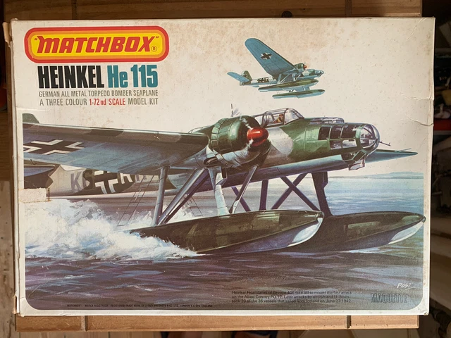 MATCHBOX HEINKEL HE 115 Float Plane Model Kit 1/72 EUR 23,11 - PicClick FR